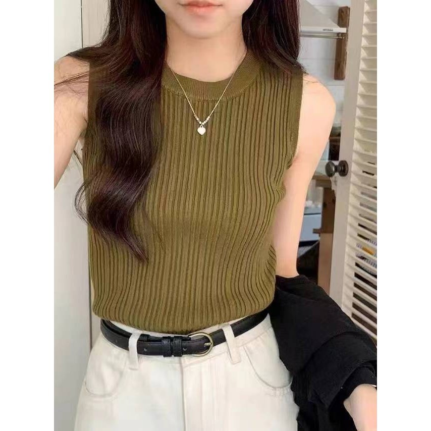 Balamy พร้อมส่ง เสื้อคอกลม ผ้าถัก พลัสไซซ์ แฟชั่นฤดูร้อน สําหรับผู้หญิง | Shopee Thailand