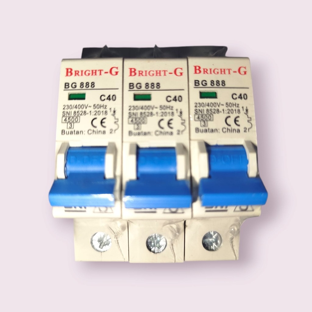 จริง PICK BRIGHT-G MCB 1P Blue B888 40A MCB Merlin Gerin Blue 40A MG ...