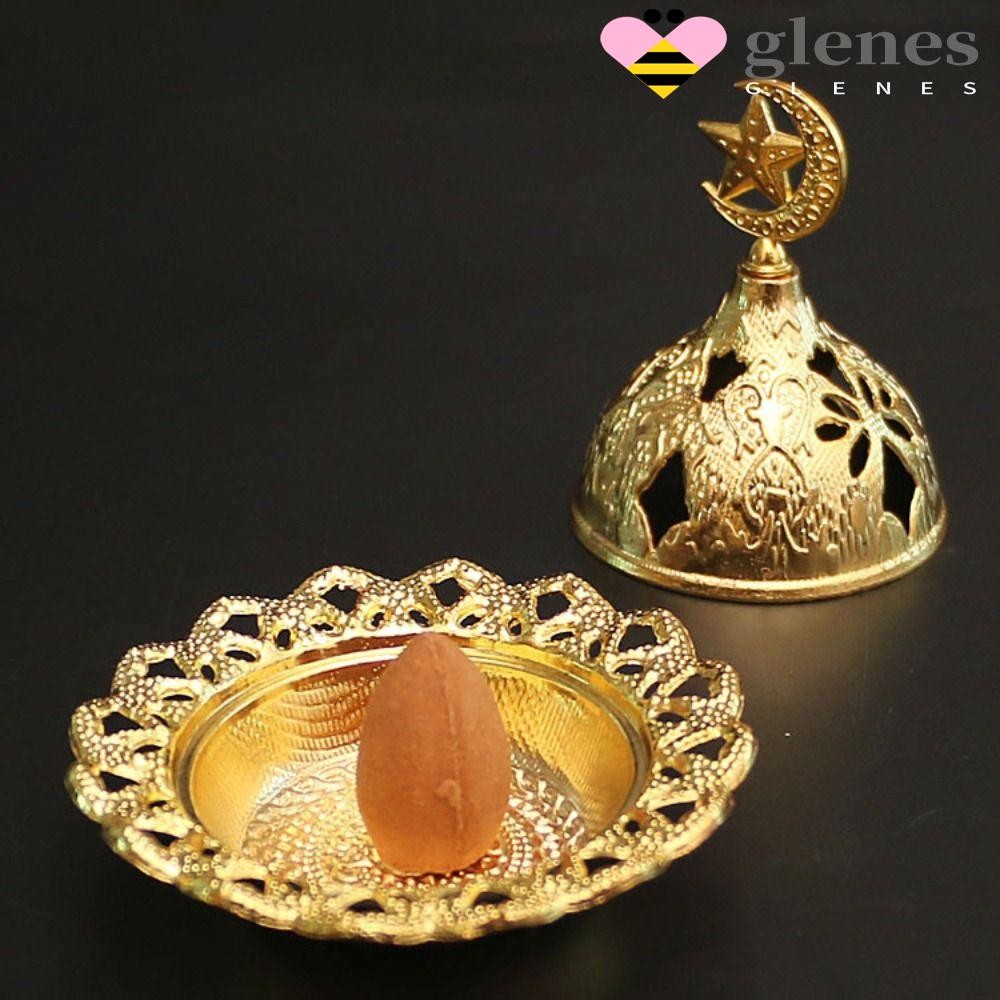 Glenes ที่วาง Censer แบบพกพา, Moon Arab สไตล์ธูป Burner, Aroma Diffuser ...