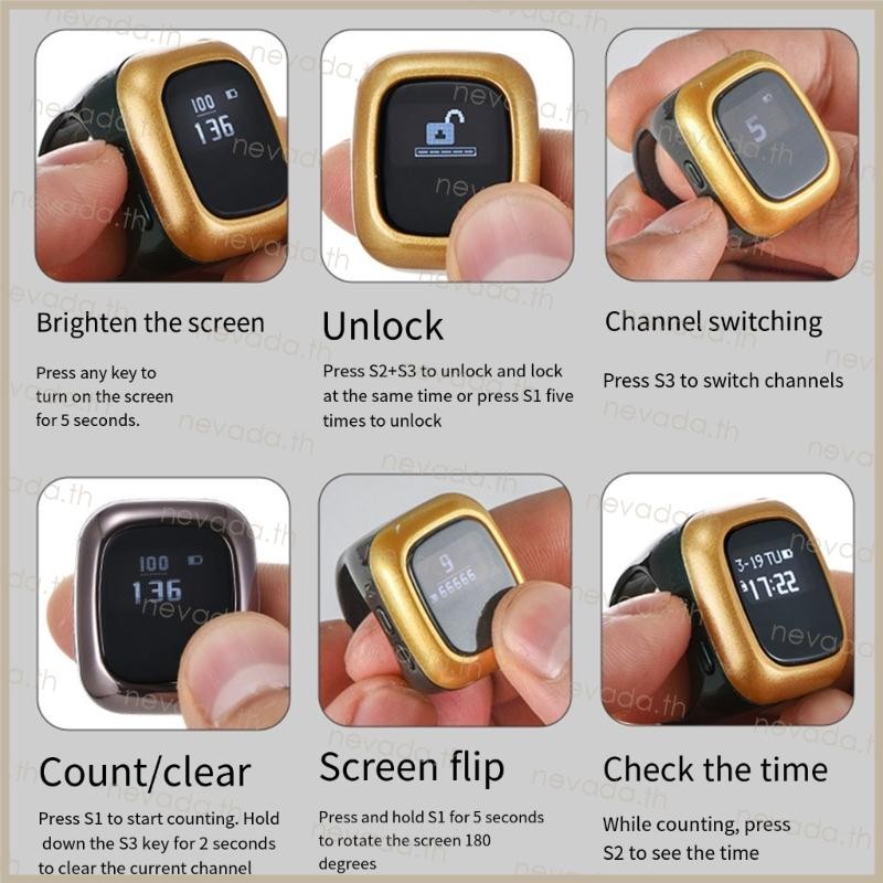 Nev ʚɞ Point Marker Counter หน้าจอ LCD Electronic Digital Tally Counter ...