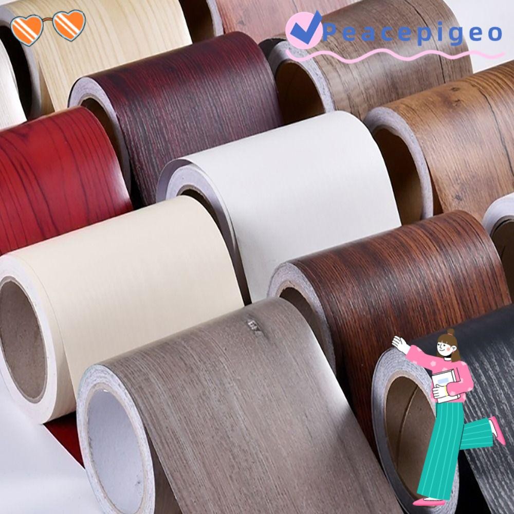 Peacepigeo 10M/ม้วนสติ๊กเกอร์ขอบผนัง,กรอบประตูกันน้ําเอวสายวอลล์เปเปอร์,Self-adhesive PVC ...