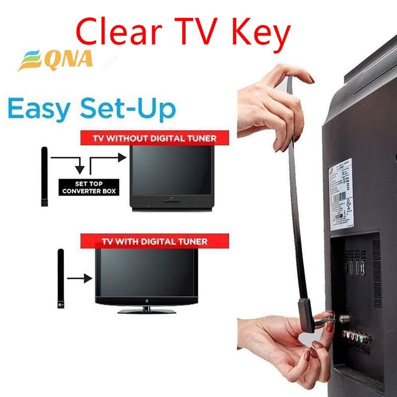 [QNA] 1080p clear TV key HDTV 100+ ฟรี HD TV ดิจิตอลในร่มมินิเสาอากาศคู ...