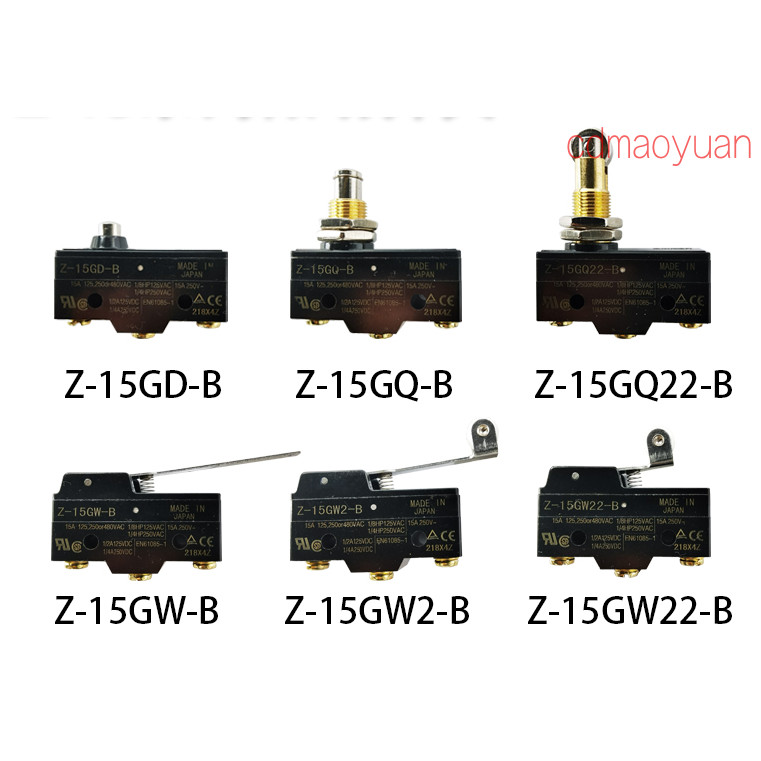 Omron Micro Switch Z-15G-15H-15GW-15GW2-15GW22-15GW21-15GQ-15GQ21-15GQ22-15GD-15HW24-15HW78-B ...