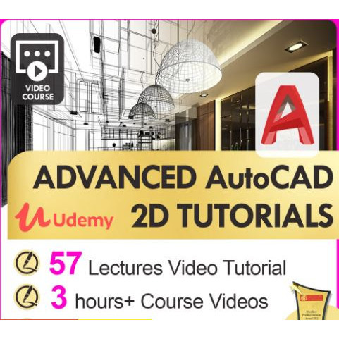 [Video Course] Advanced AutoCAD 2D Tutorial (57 Lectures, 3 hours+ ...
