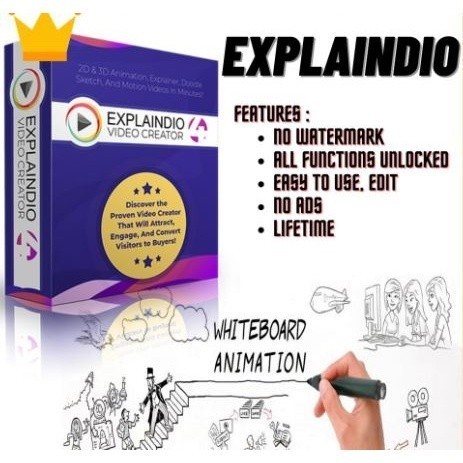 Explaindio Video Creator Platinum 3.023 (WHITEBOARD ANIMATION) | Shopee Thailand