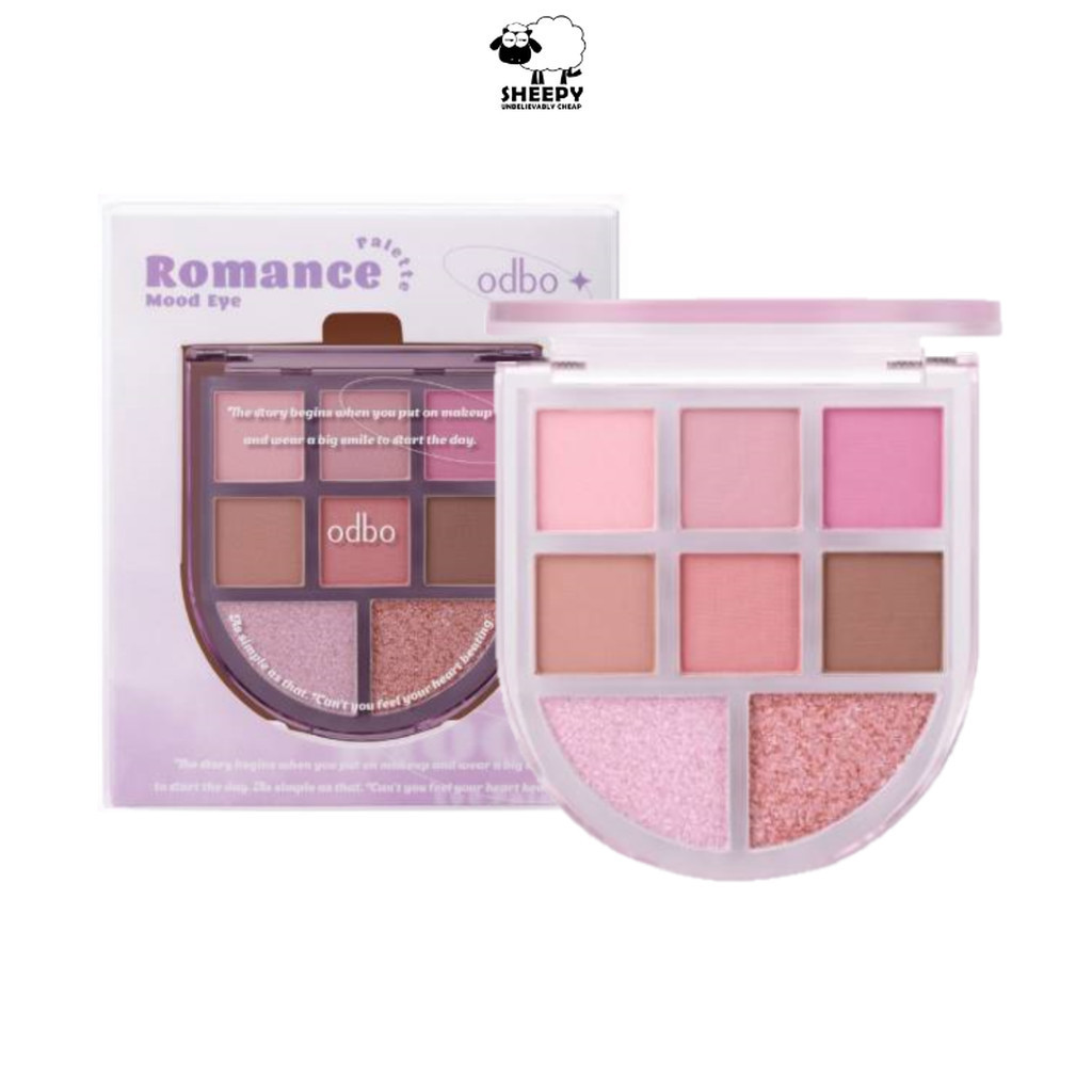 อายแชโดว์ เนื้อละเอียด นุ่มละมุน odbo Romance Mood Eye Palette (OD2023) | Shopee Thailand