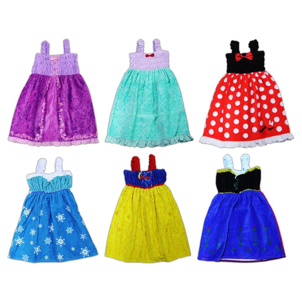 Mummily ลิขสิทธิ์แท้ Disney ชุดคลุมอาบน้ำเด็ก ดิสนีย์ ผ้าเช็ดตัวชุดเจ้าหญิง ชุดเด็ก อาบน้ำ ...