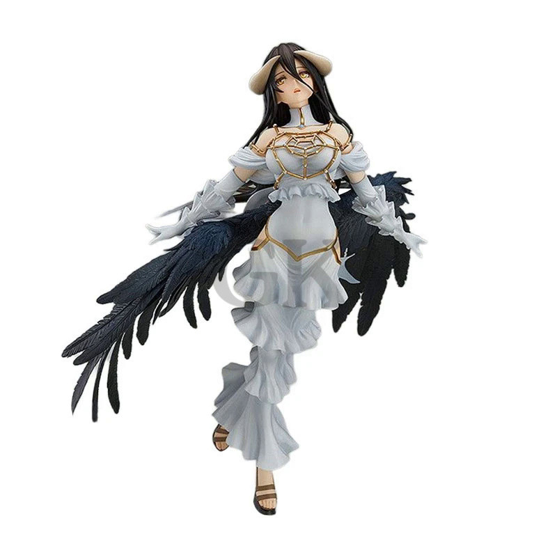 GK 25CM Anime Overlord Albedo Figure PVC Sexy White Strapless Dress ...