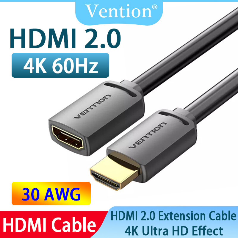 Vention HDMI Extension Cable, ชายเป็นหญิง, ขยายสัญญาณ HDMI คุณภาพสูง ...