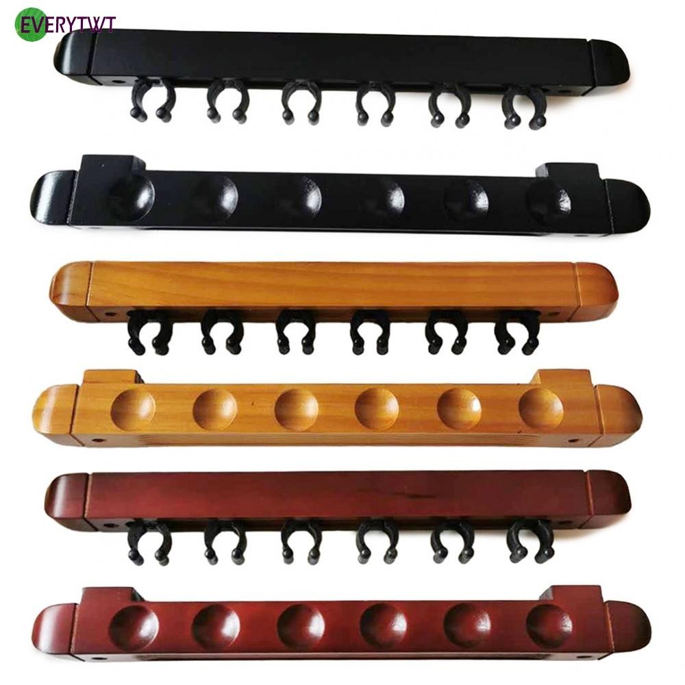 NEW>>Pool Cue Racks 6-Slot Billiard Pool Cue Rack Hanging Wall Mount ...
