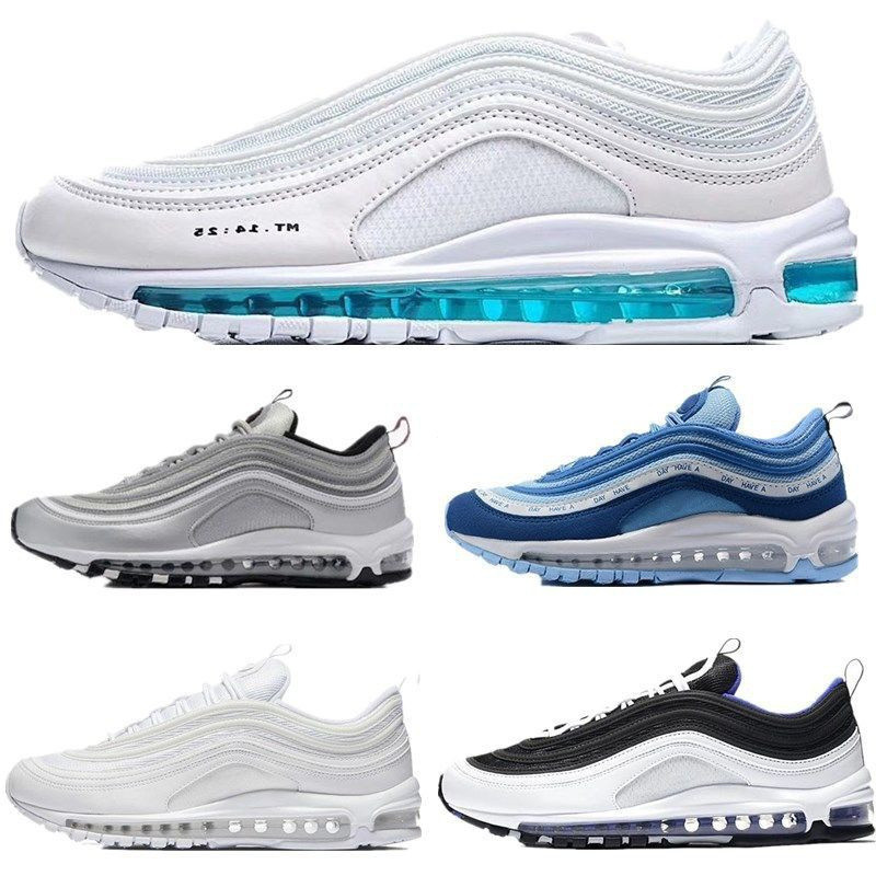 ขายร้อน max97 bullet รองเท้าผู้ชายสีเงินกระสุนรองเท้าผู้หญิง97 Holy ...