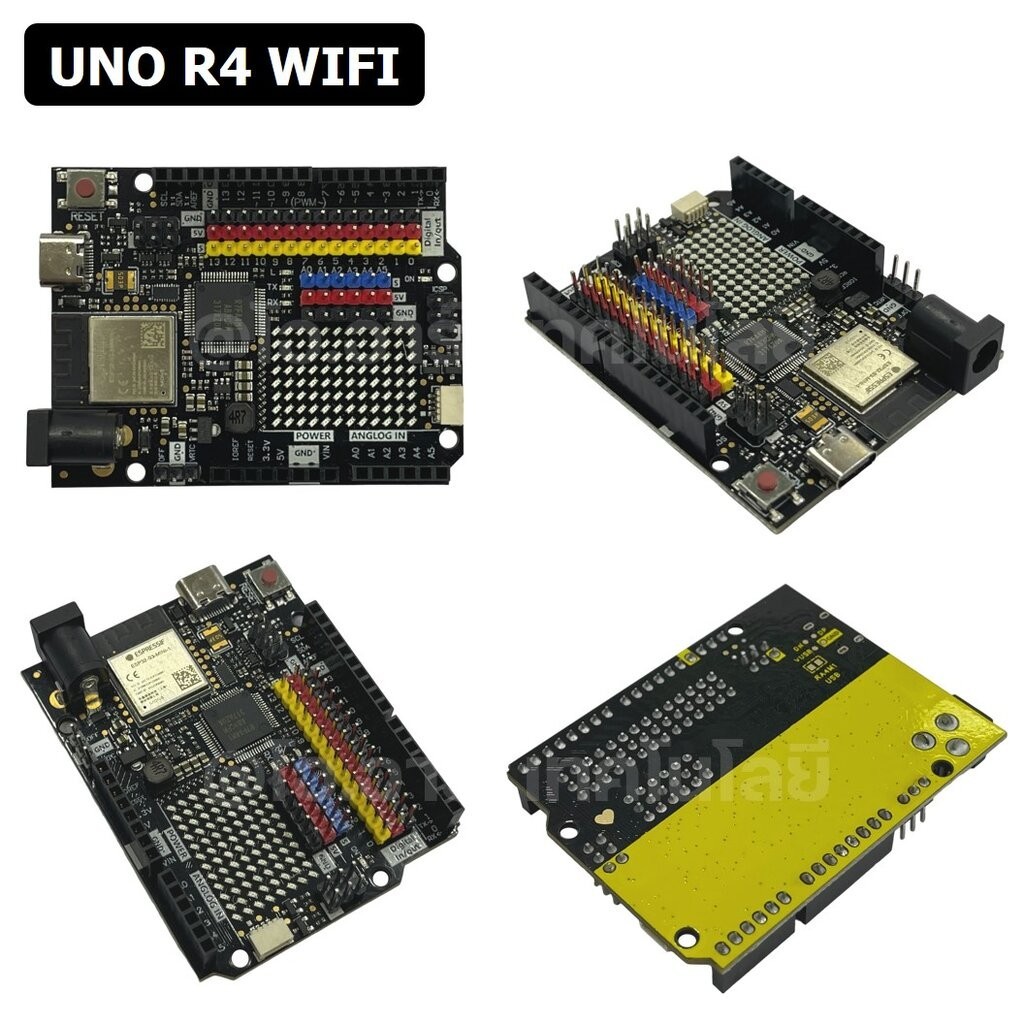 บอร์ดอาร์ดูโน่ Arduino UNO R4 WiFi Chinese Version (Black Edition ...