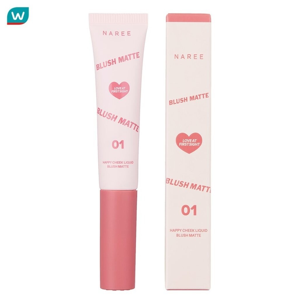 Naree นารี แฮปปี้ ชีค ลิควิด บลัช แมท 12ก. เบอร์ 01 เลิฟ แอท เฟิร์ส ไซ ...