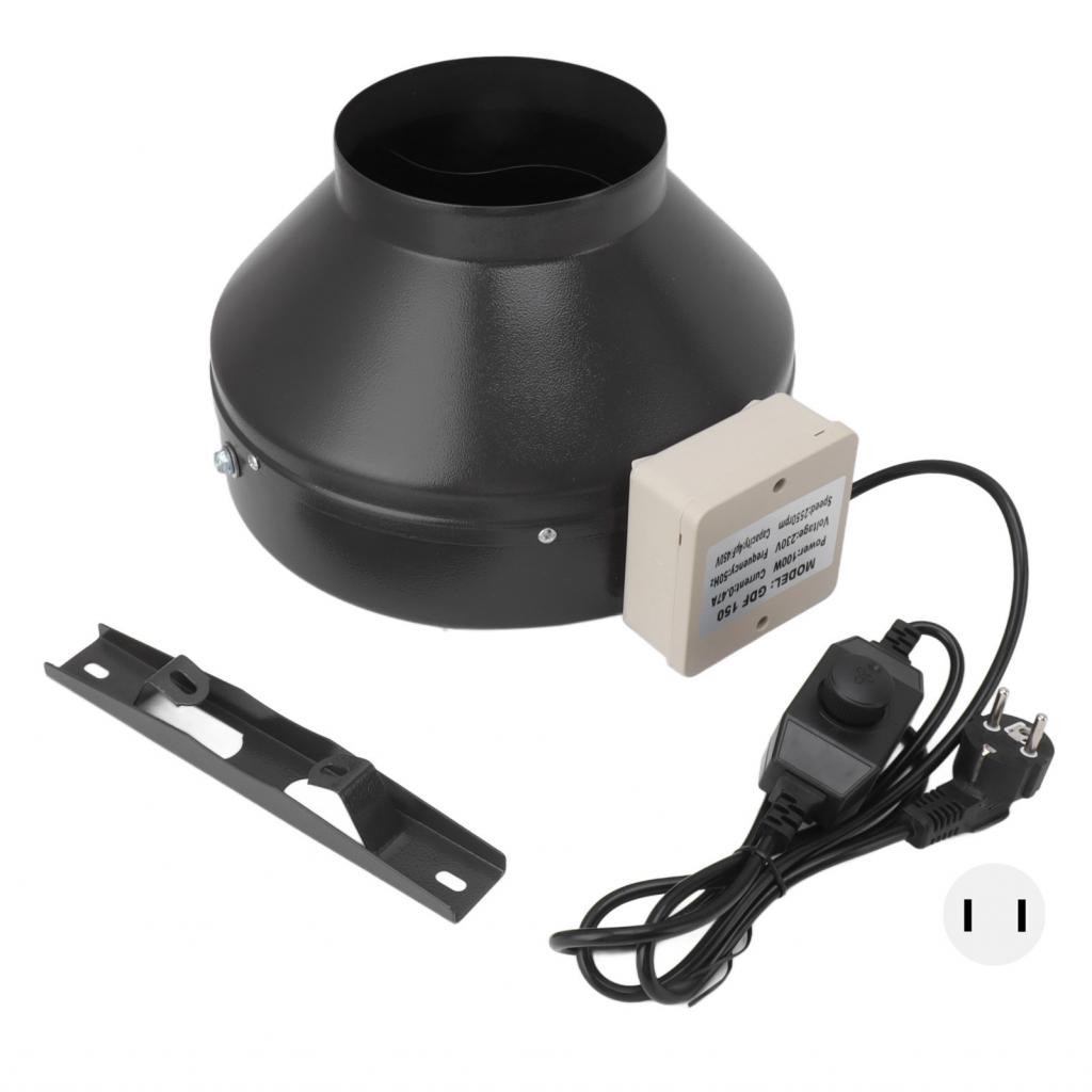 Inline Duct Fan Powerful Airflow Adjustable Speed for Growing Room ...