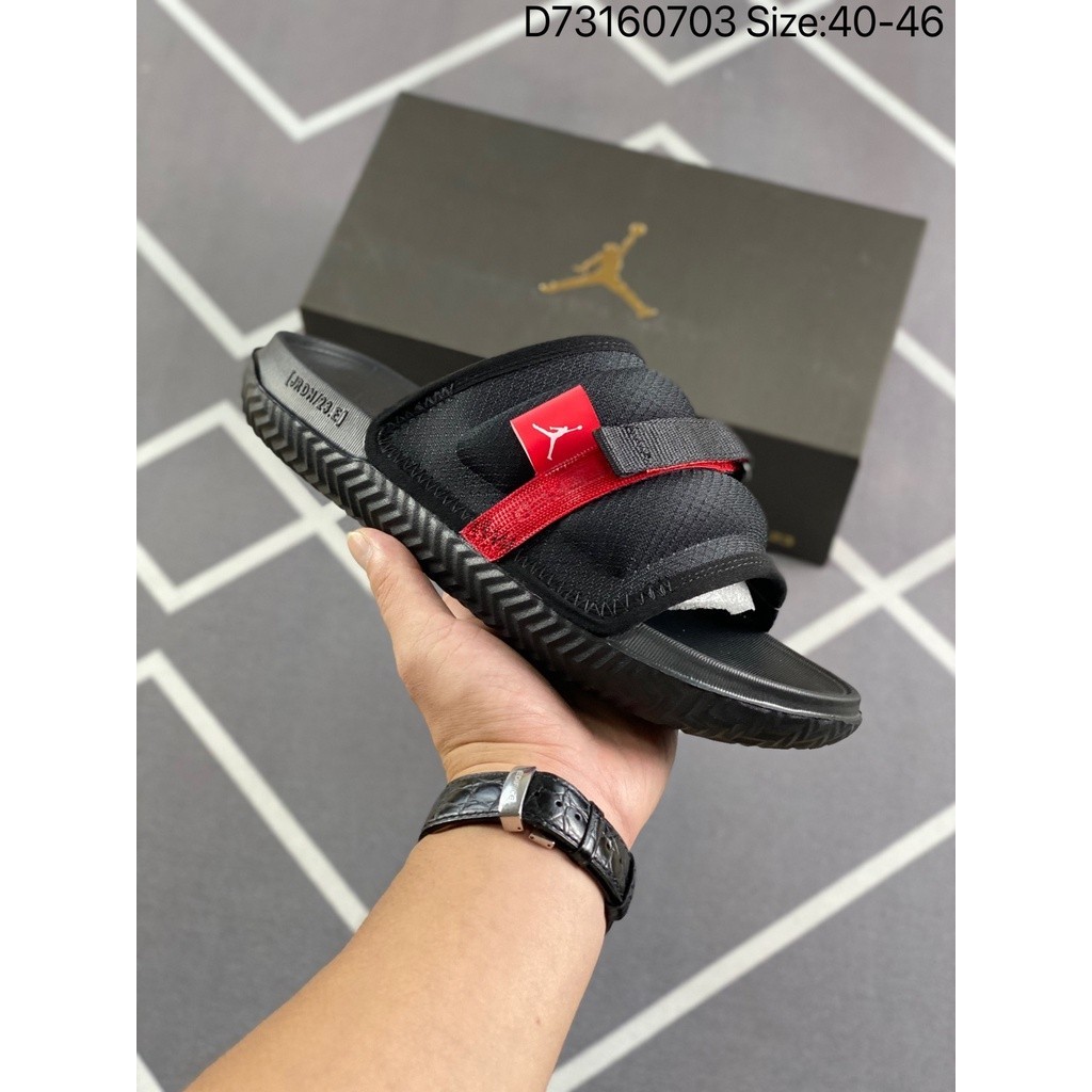 Nike Air Jordan Super Play for men's sandals flip flops Slides black ...