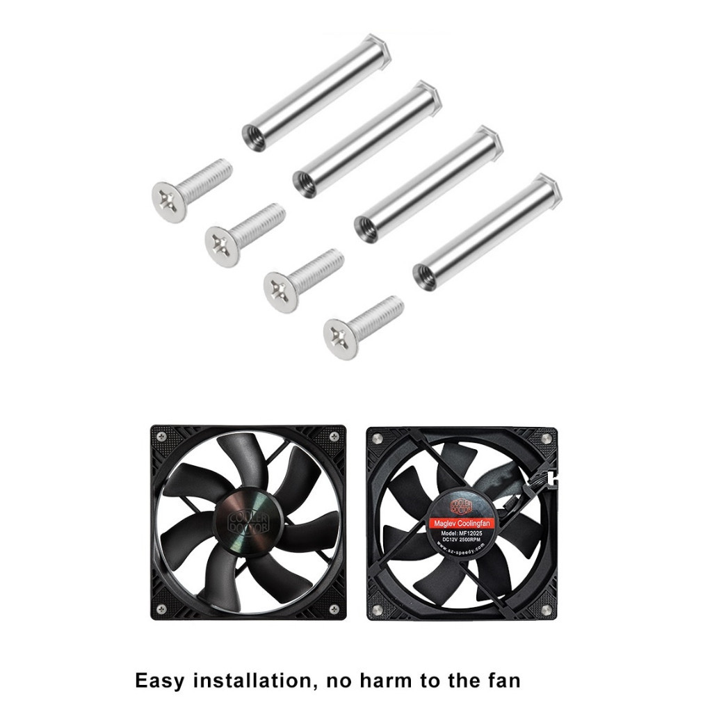 (4 PCS) 25mm Thickness Chassis Fan Double Fixed Screws น็อตพัดลมเคส ชุด ...