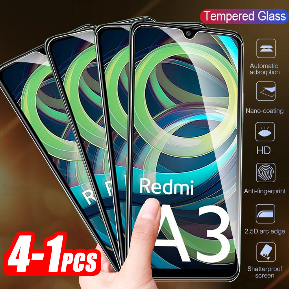 ฟิล์มกระจกนิรภัยกันรอยหน้าจอ แบบเต็มจอ สําหรับ Xiaomi Redmi A3 4G Xiomi ...