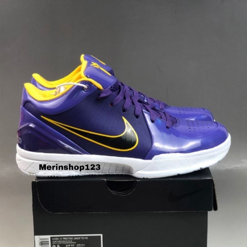 Sepatu Zoom Kobe 4 Protro พ่ายแพ้ Los Angeles Lakers High Premium ...