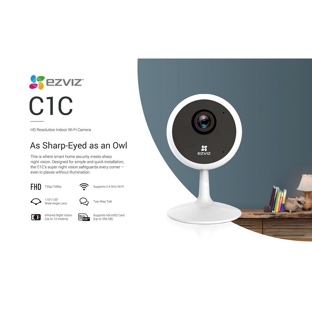 พูดคุย EZVIZ SMART HOME CAMERA C1C-B 1080P EZV-C1C-F0-1E2WF กล้องไวไฟ ...
