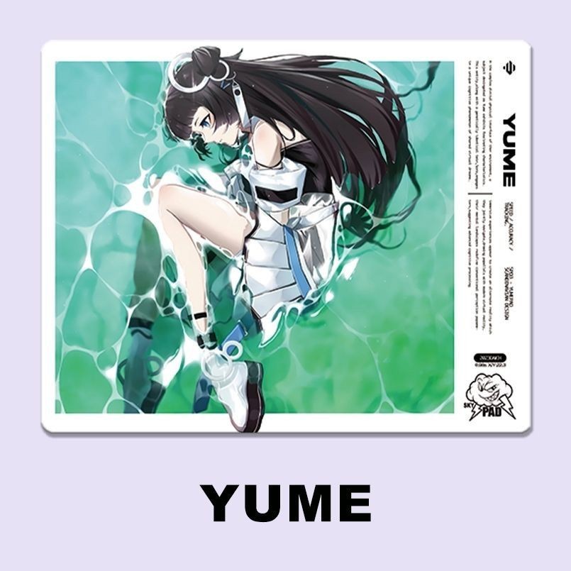 Skypad SORA YUME Same Style Limited Edition แผ่นรองเมาส์เคลือบกระจกนิรภัย สําหรับเล่นเกม FPS กิน ...