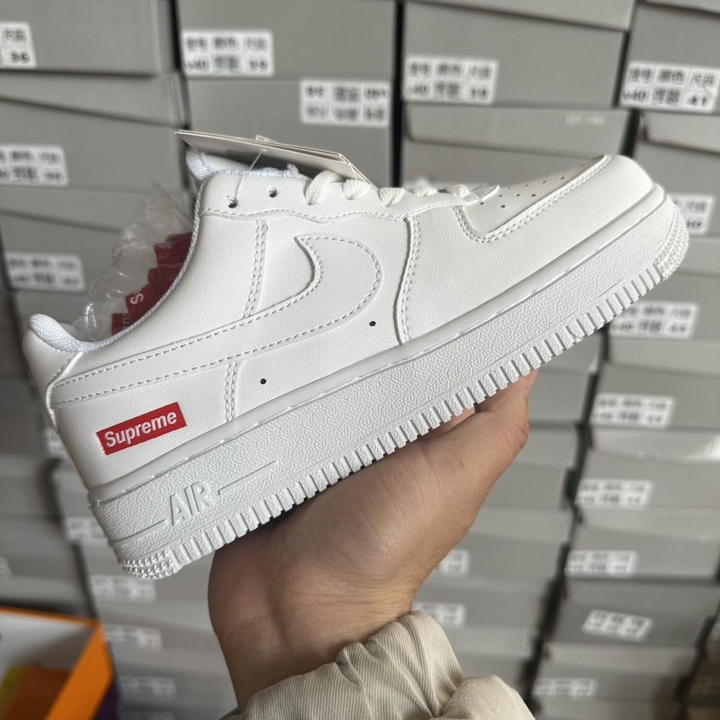 Supreme AF1 Pure Original Air Force 1 รองเท้าผ้าใบลําลอง อเนกประสงค์ ...