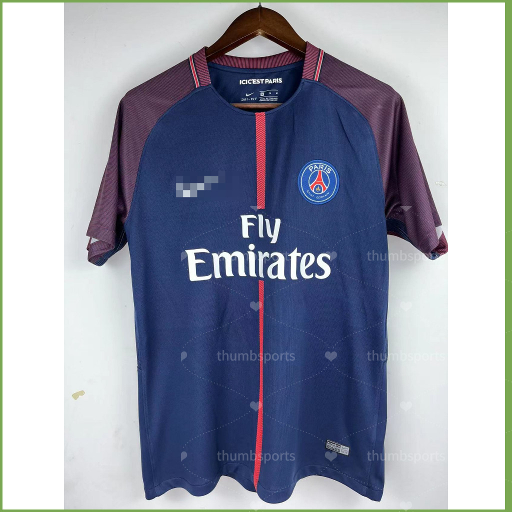 【thumbsports】เสื้อกีฬาแขนสั้น ลายทีมชาติฟุตบอล Psg 17 18 ชุดเหย้า สําหรับผู้ชาย | Shopee Thailand