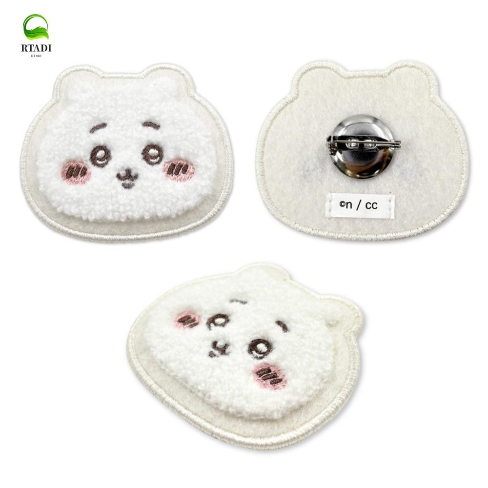 Rtadi เย็บปักถักร้อย Chikawa Pin, Shiisaa Furuhon Hachiware Plush Badge ...