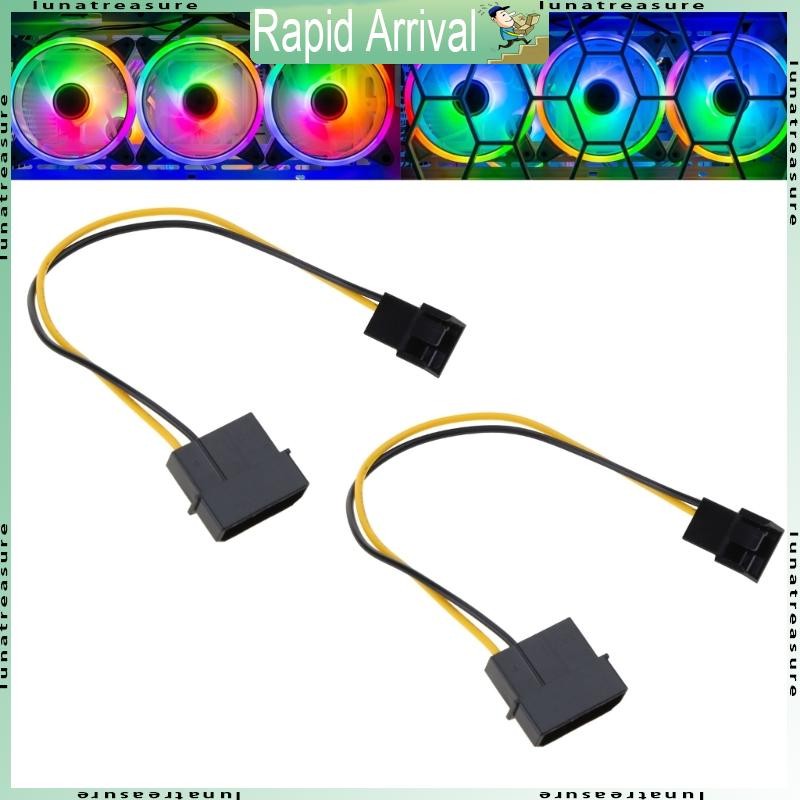 Lun CPU Chasis Fan Power Connector อะแดปเตอร์สายเคเบิลข้อมูลสําหรับ 4 ...