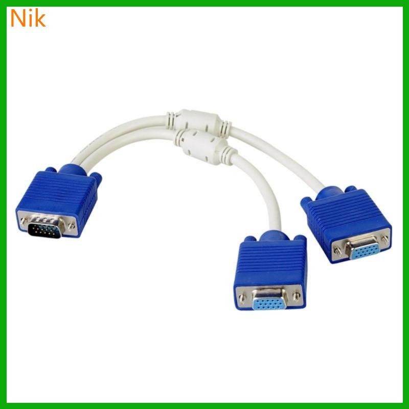 บ.น.ค.ศ. สายแยก VGA 1 ชาย 2 หญิง Connector Wire Line D-SUB 15Pin ...