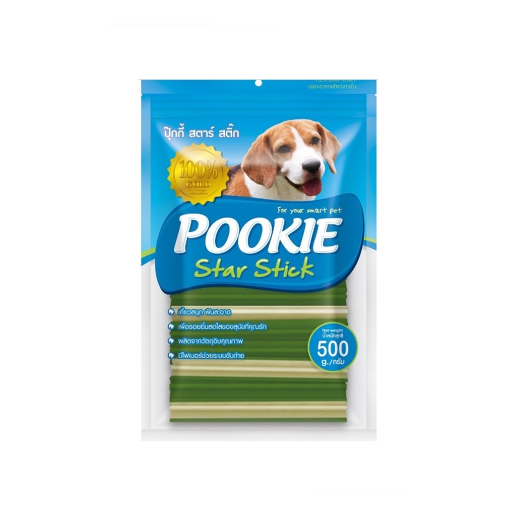Pookie Star Stick ปุ๊กกี้ สตาร์ สติ๊ก รสนม 2 สี (นม+คลอโรฟิลเข้ม) 500 ...
