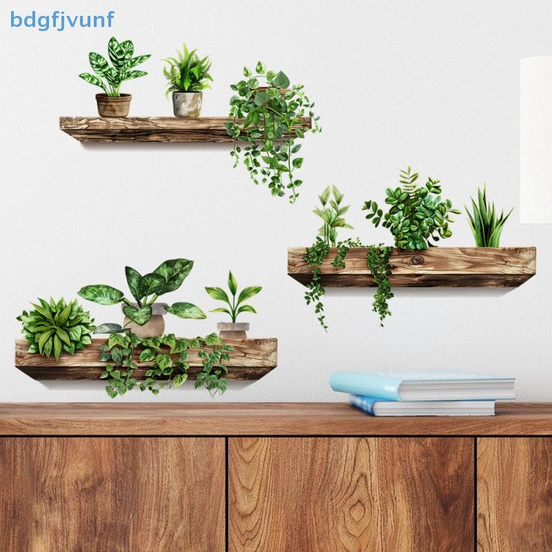 Bdgf สติ๊กเกอร์ติดผนังสร้างสรรค์กระถางต้นไม้ Decals Self-กาวที่ถอดออก ...