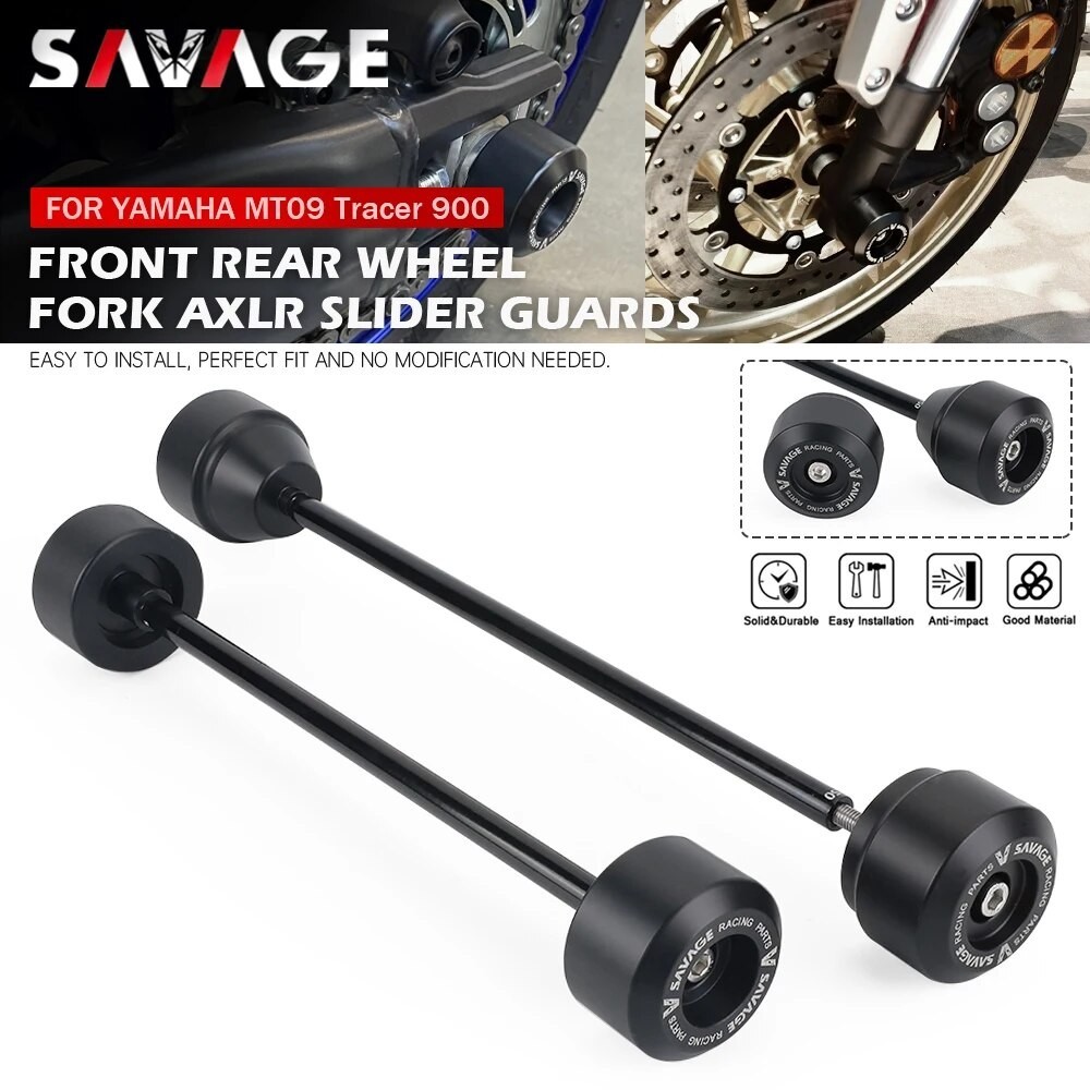 SAV MT09 2014-2020 Wheel Axle Fork Crash Slider For YAMAHA MT-09/SP ...