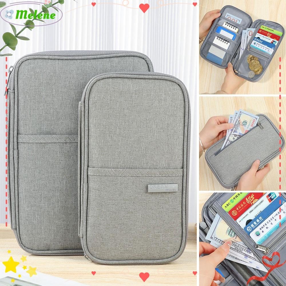 Melene กระเป๋าใส่หนังสือเดินทาง เอกสาร บัตร RFID จัดระเบียบการเดินทาง ...