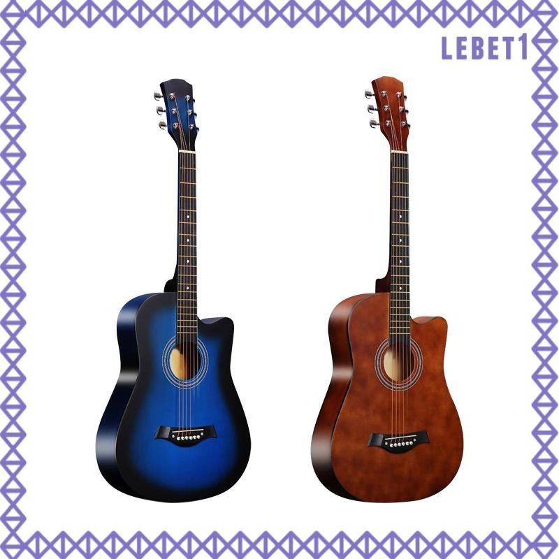 [Lebet] เครื่องดนตรีกีตาร์อะคูสติก คลาสสิก 38 นิ้ว สําหรับผู้เริ่มต้น ...
