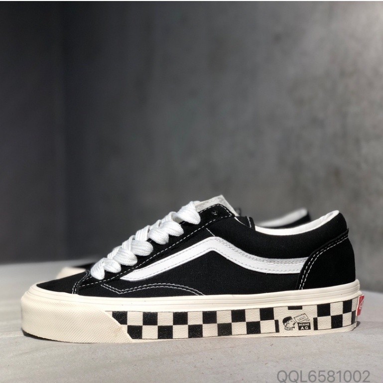 ลดล้างสต๊อก Vans Style 36 Chessboard Pattern Bottom Low Top Casual ...