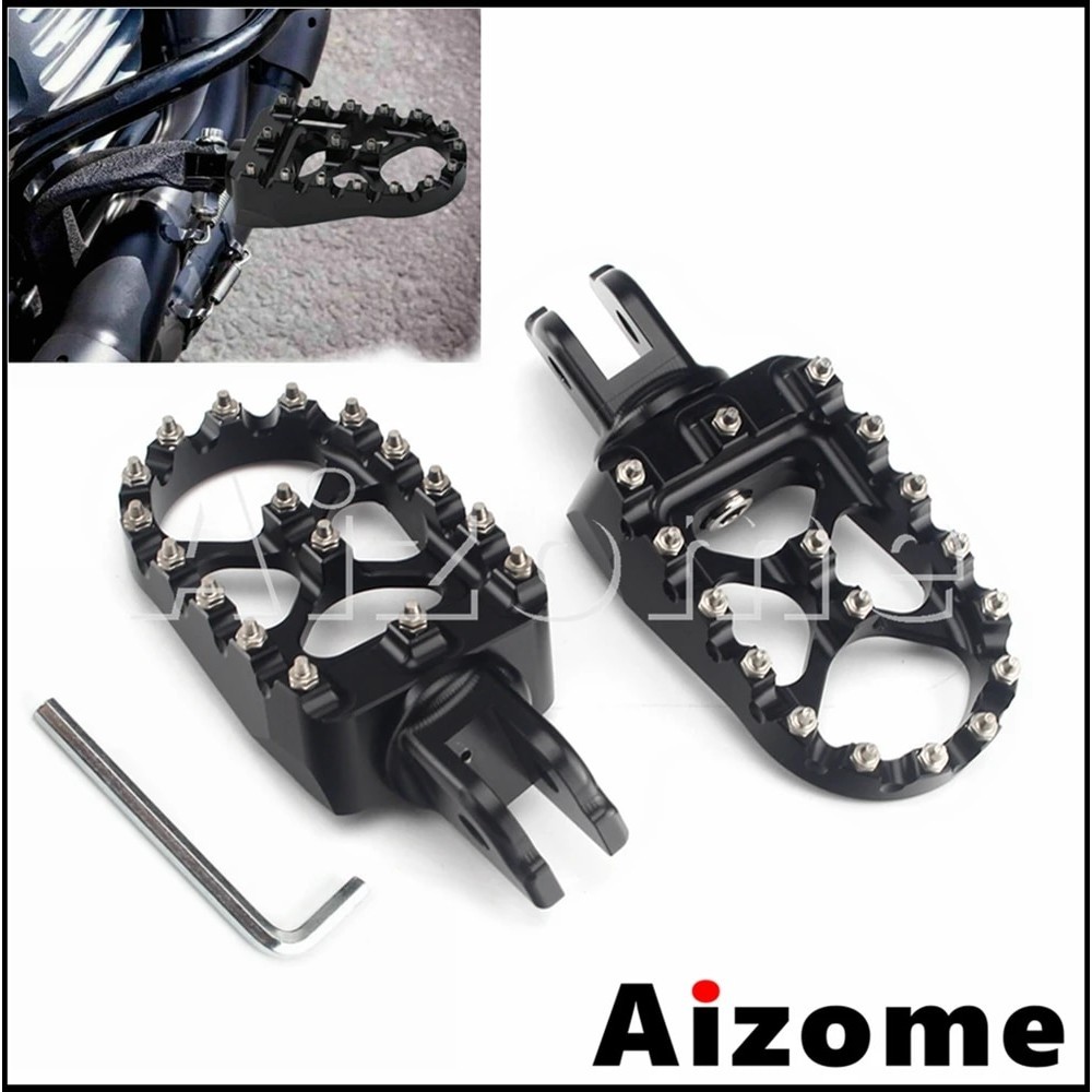 AI Aluminum Motorcycle Foot Rest Shift Gear Footpegs for Harley Softail ...