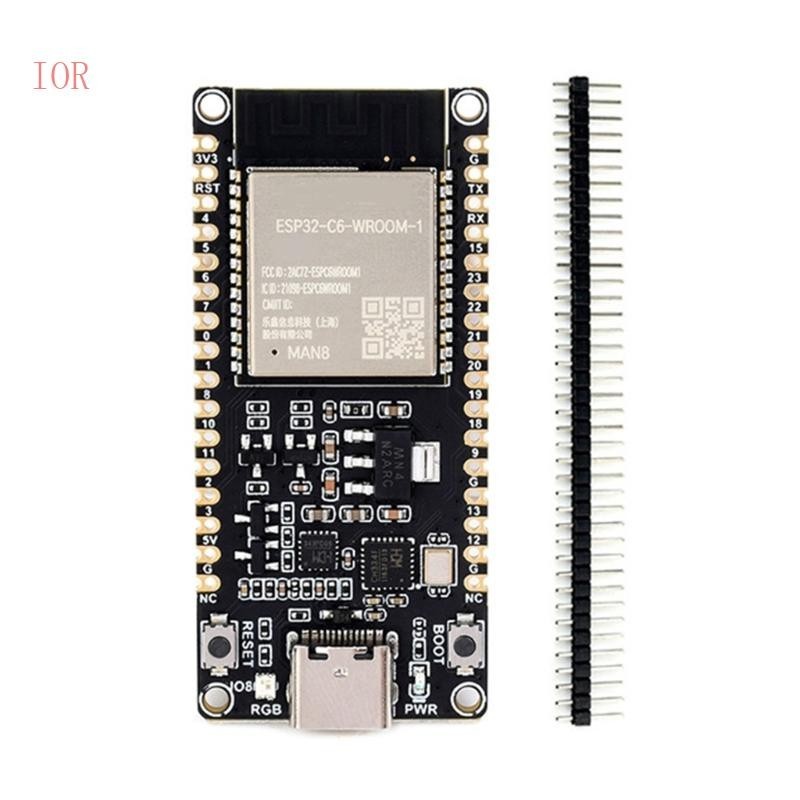 บอร์ดไมโครคอนโทรลเลอร์ IOR ESP32C6 ESP32C6-WROOM-1-N8 โมดูล 8MB Flash ESP32C6 CoreBoard WiFi6 ...