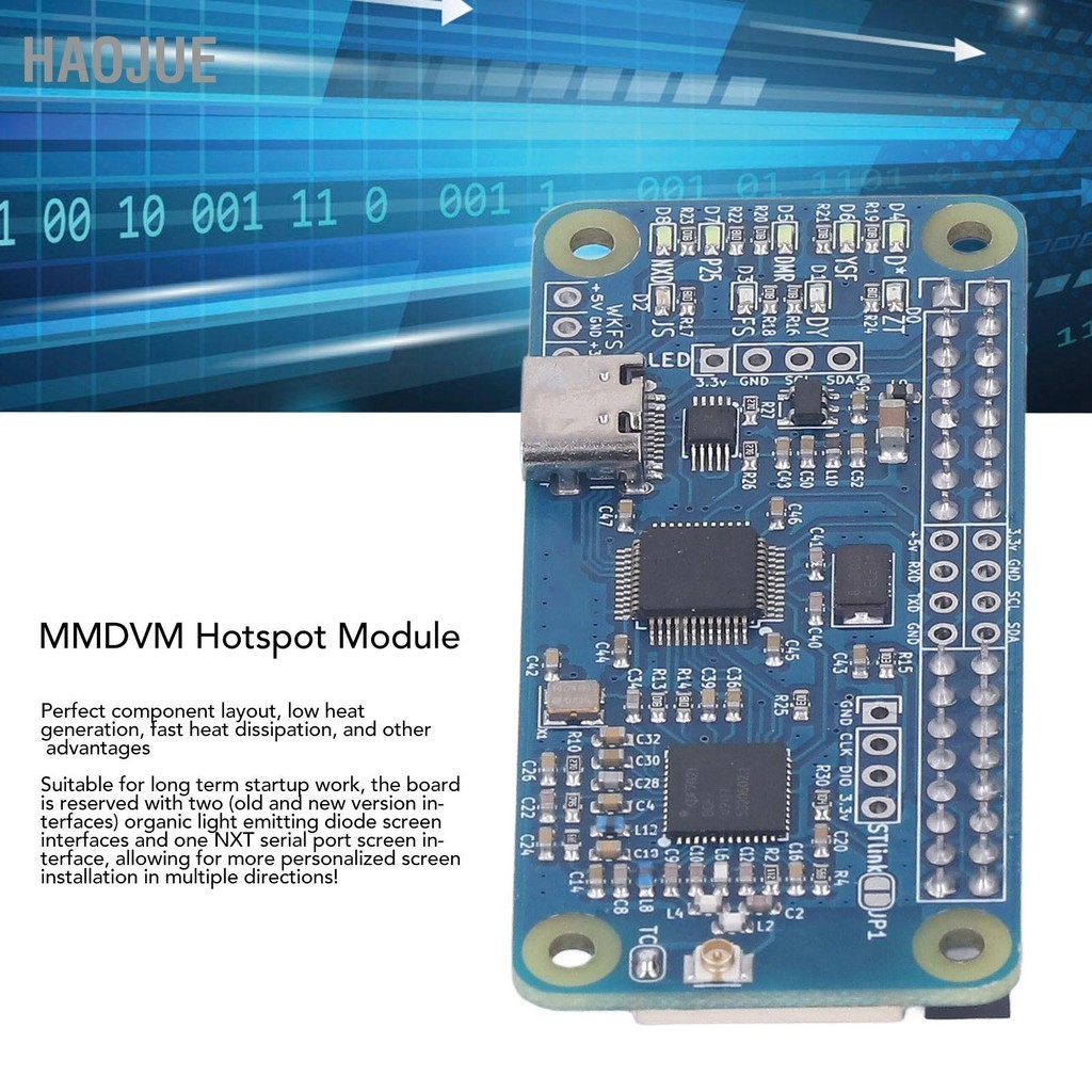 HaoJue MMDVM Simplex Hotspot กระดานหลักพร้อม Pin Header รองรับ Raspberry Pi สำหรับ BlueDV ...