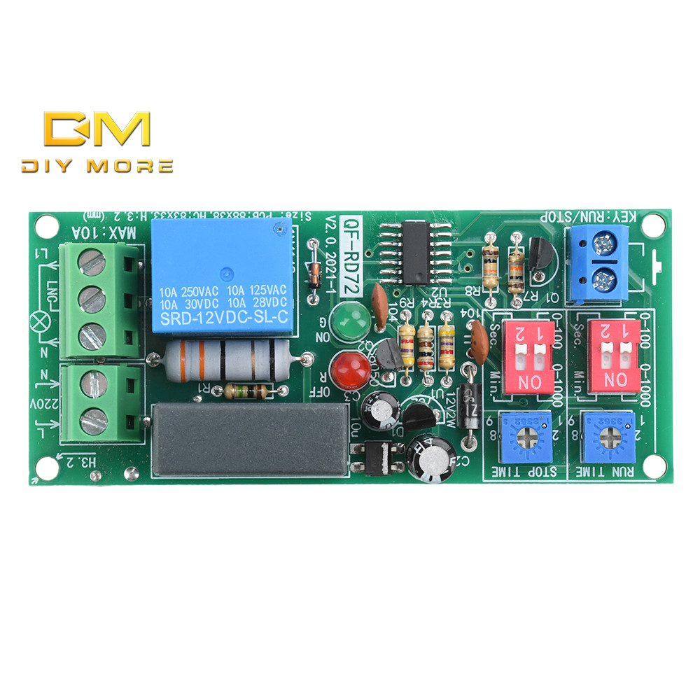 Diymore Infinite Cycle Delay Timing รีเลย์สวิทช์เปิด/ปิดโมดูล 0.5 ...