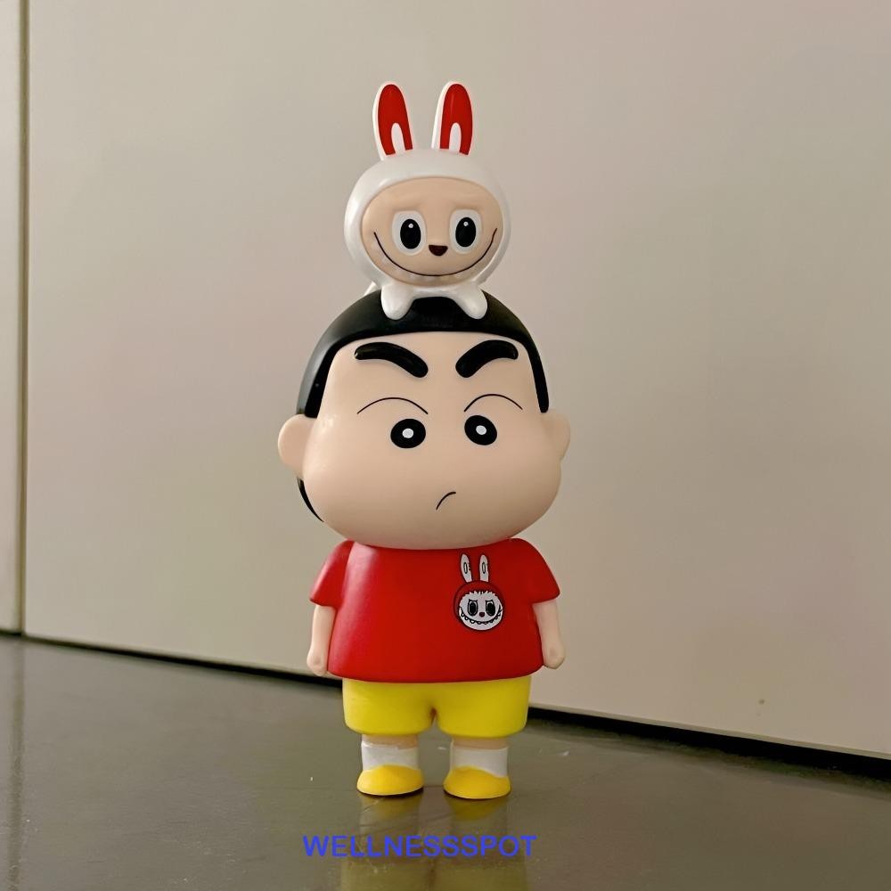 Wellnessspot Labubu Crayon Shin-Chan รูป, PVC ตุ๊กตารูปปั้น Crayon Shin ...