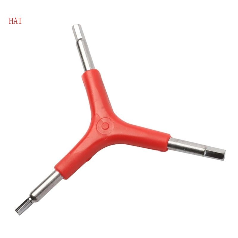 Hai แบบพกพาจักรยานซ่อมเครื่องมือ Y-Shaped 3 Way 4 5 6 มม.จักรยาน Hex ...