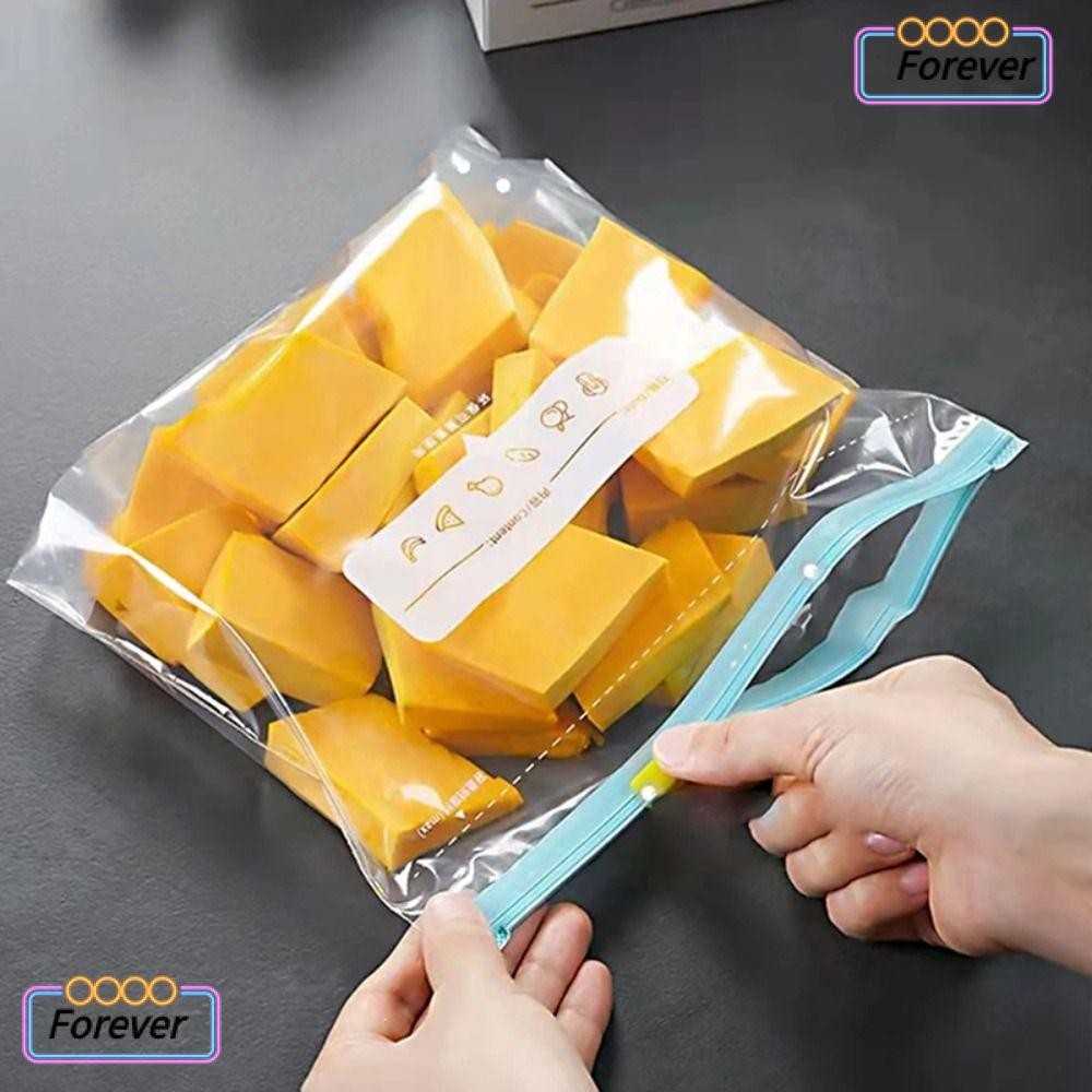 Forever Food Saran Wrap, ถุงซิปใส, ถุงเก็บอาหารกันรั่วพลาสติกแบบใช้ซ้ํา ...