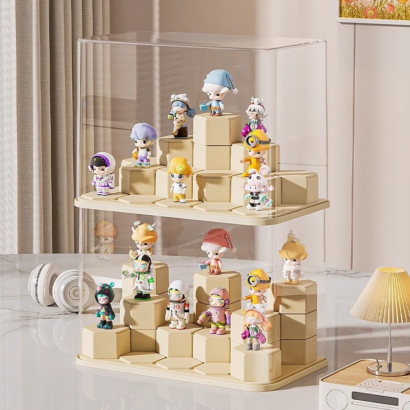 My Blind Box Display Stand Storage อะคริลิคโปร่งใสป้องกันฝุ่น Building ...