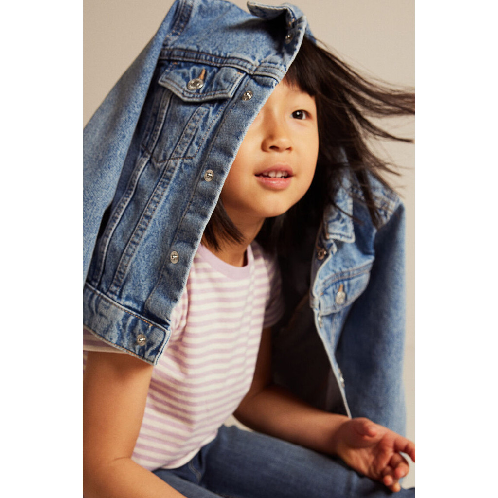 H&M Girl 5-pack cotton T-shirts 1022628_3 | Shopee Thailand