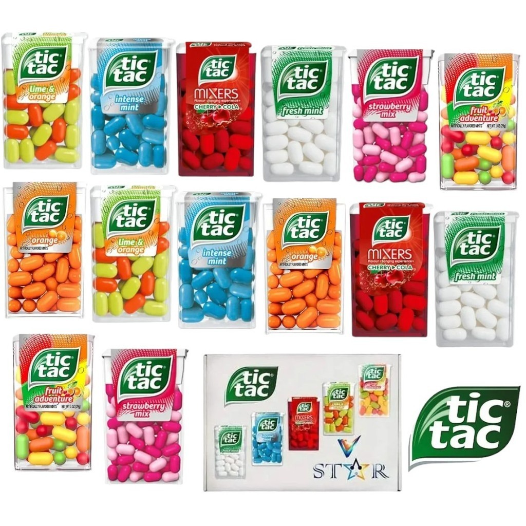 Tic Tac Mini Candy (Orange/Mint/Spearmint/RedApple) | Shopee Thailand
