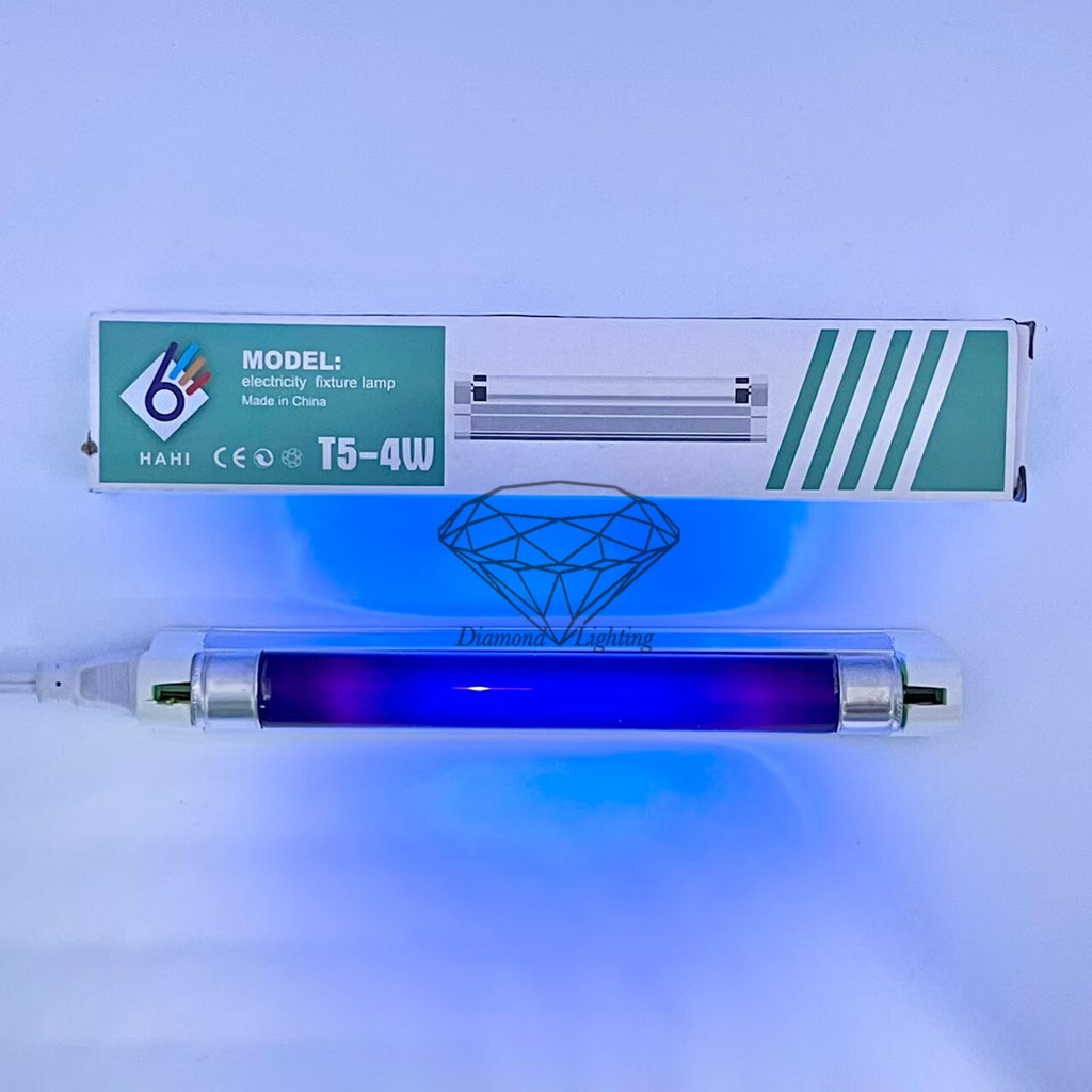 ราง T5 4w ขาชุด blacklight T5 4W (หลอด+ราง) และเฉพาะหลอด T5 4W แบล็คไลท์ blacklight ใช้ ดักยุง ...