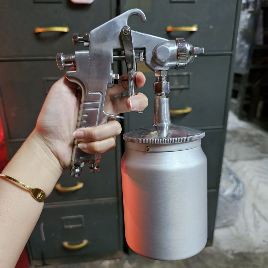 KOVET กาพ่นสี รุ่นW71 หัวเข็ม 1.5 มิล แบบถ้วยล่างอลูมิเนียม AIR SPRAY GUN | Shopee Thailand