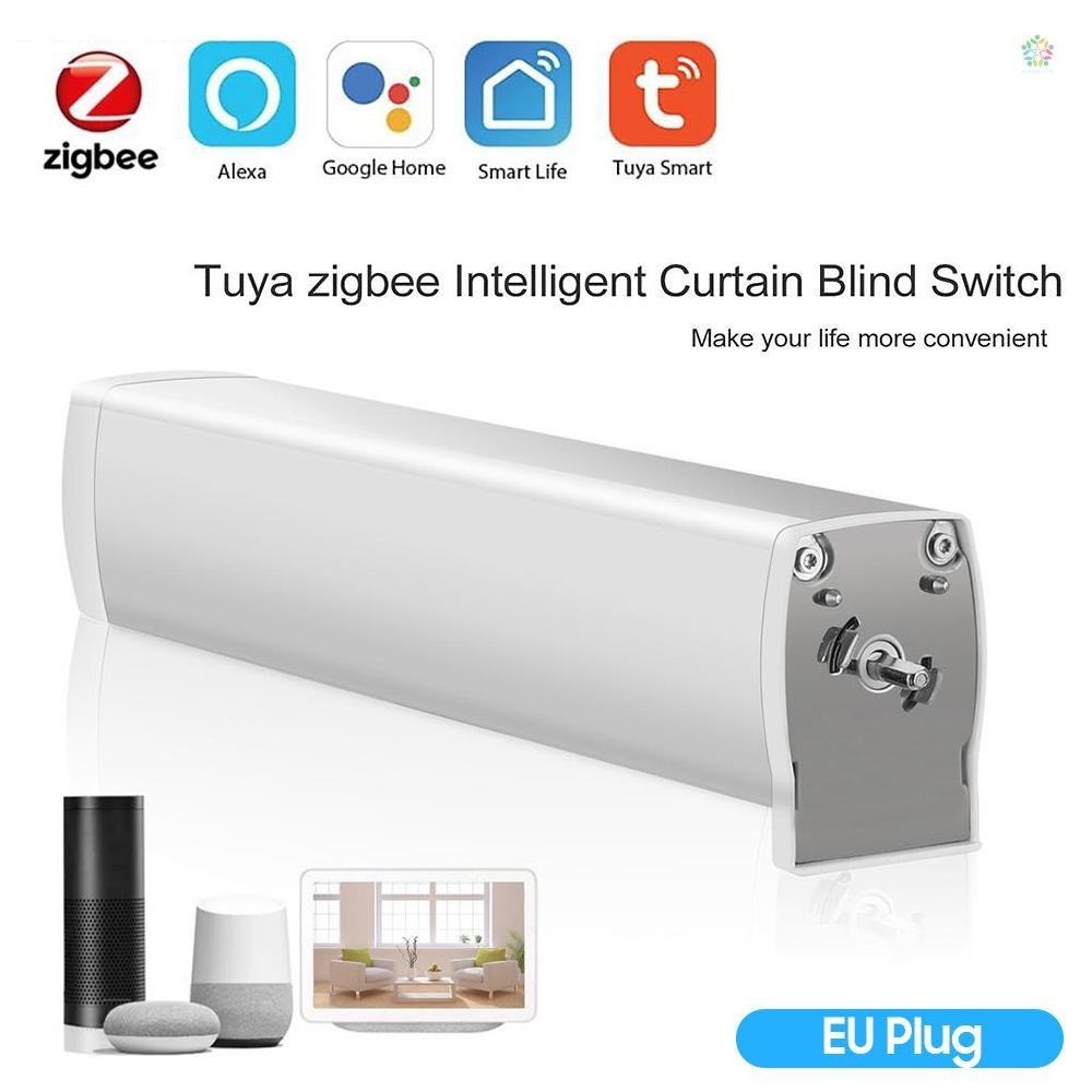 Tuya Smart Zigbee มอเตอร์ผ้าม่านไฟฟ้า WiFi ตั้งเวลาได้ ควบคุมด้วยเสียง ...