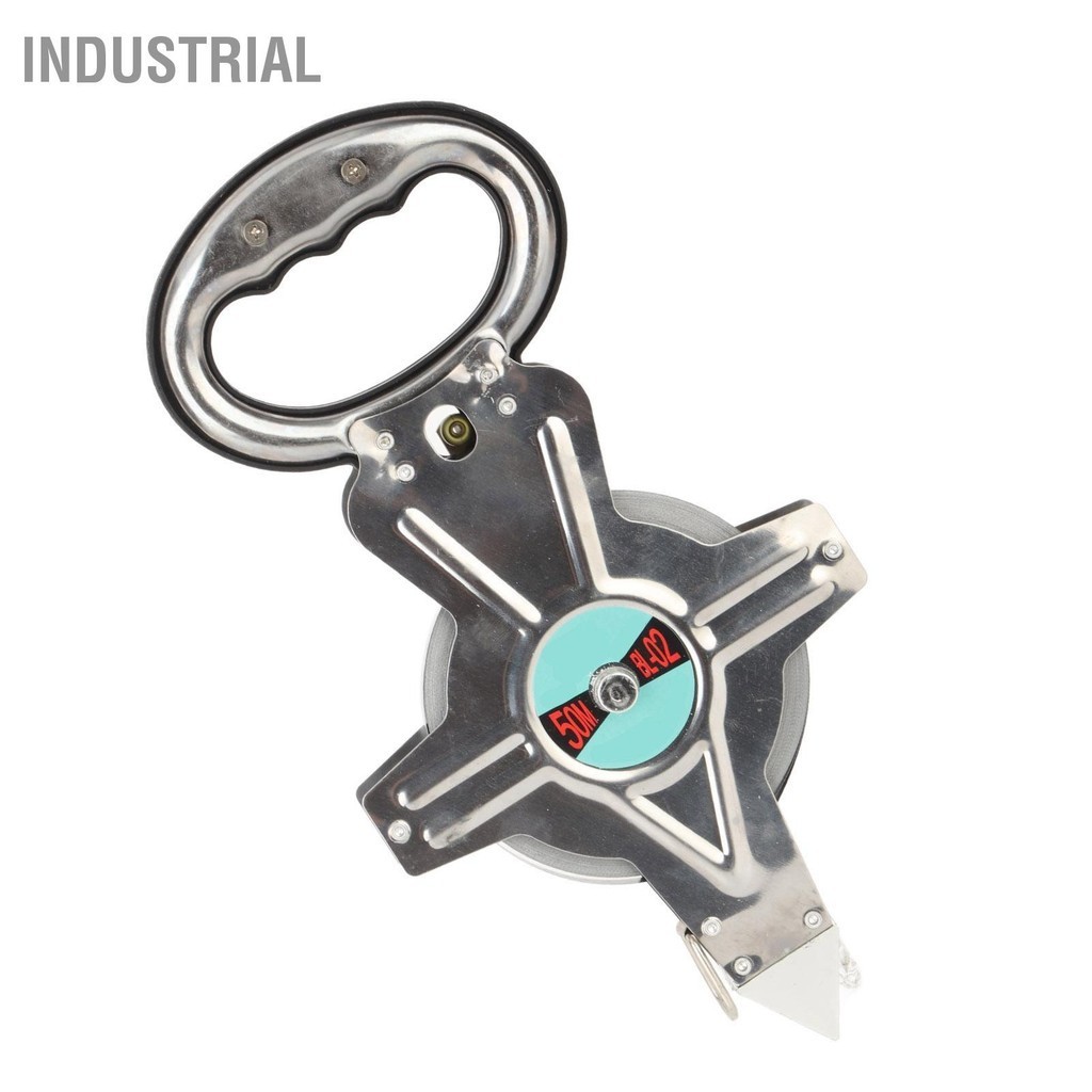 Industrial 50M สแตนเลสสตีลเทปวัด Retractable Metric Construction ...