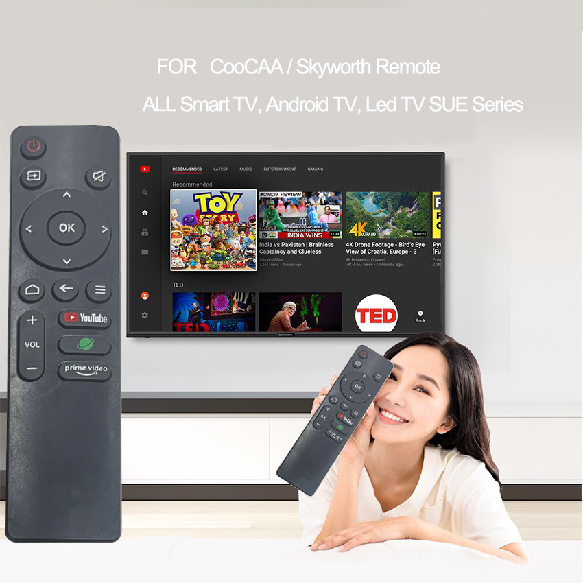 [ถูกที่สุด] สมาร์ททีวี CooCAA/Skyworth, Android TV, รีโมทคอนโทรล LED TV ของ SUE series | Shopee ...